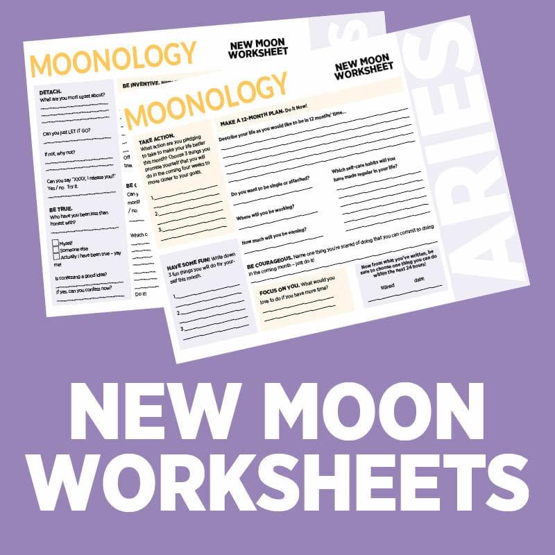 Your free New Moon worksheet